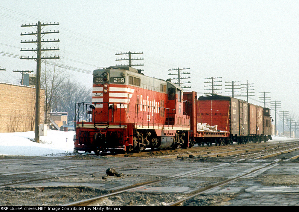 CB&Q 259 With the Way Freight